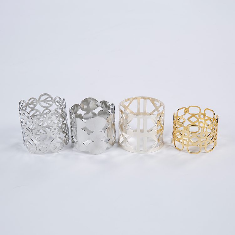 GALAXY new design wedding party decoration round napkin ring table gold ...