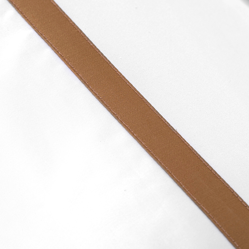 Galaxy European Design Soft Touch White Bed Sheet Linen