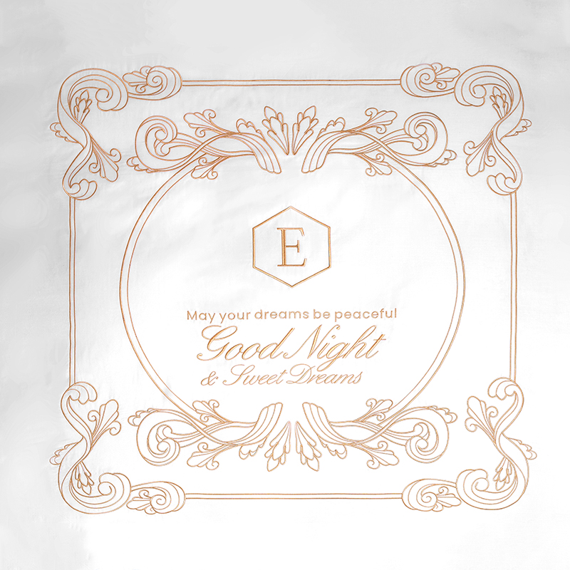 Galaxy European Design Soft Touch White Bed Sheet Linen