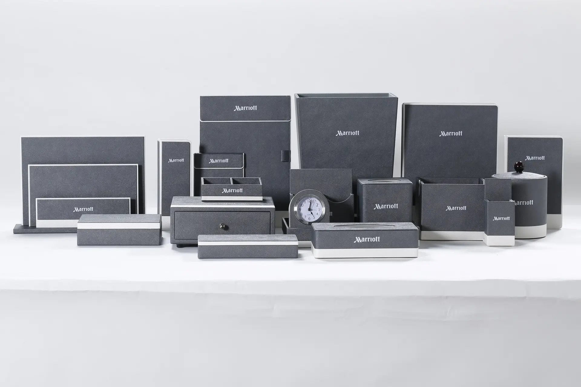 Luxury Hotel Room Leather Accessories Set