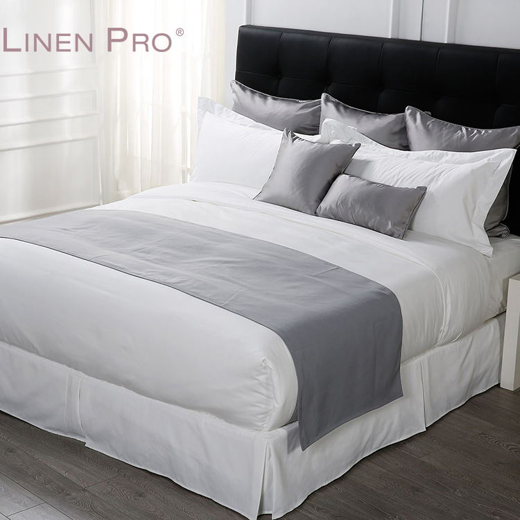 Wholesale 1000TC White Cotton Hilton Hotel Bedding Set